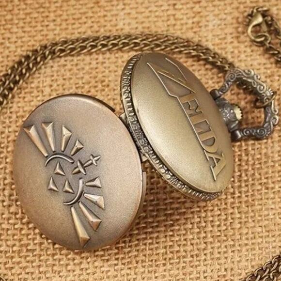 Accessories | Zelda Botw Pocket Watch Bronze Steampunk Gamer Christmas ...